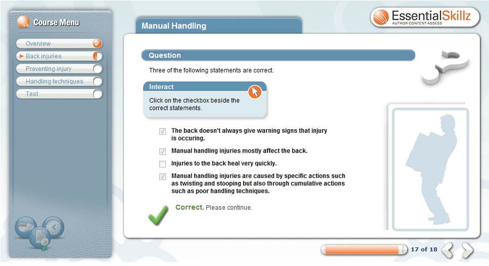 Manual Handling eLearning - Law At Work